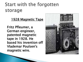 History of storage devices | PPTX