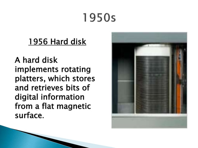 History of storage devices | PPTX | Data Storage and Warehousing ...