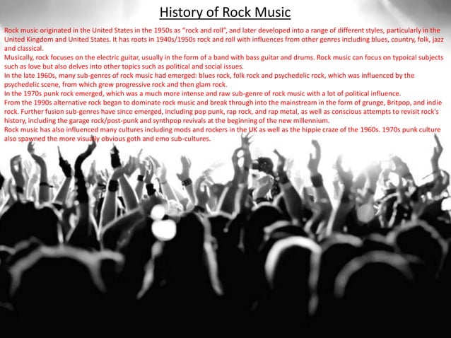 History of Rock Music | PPT