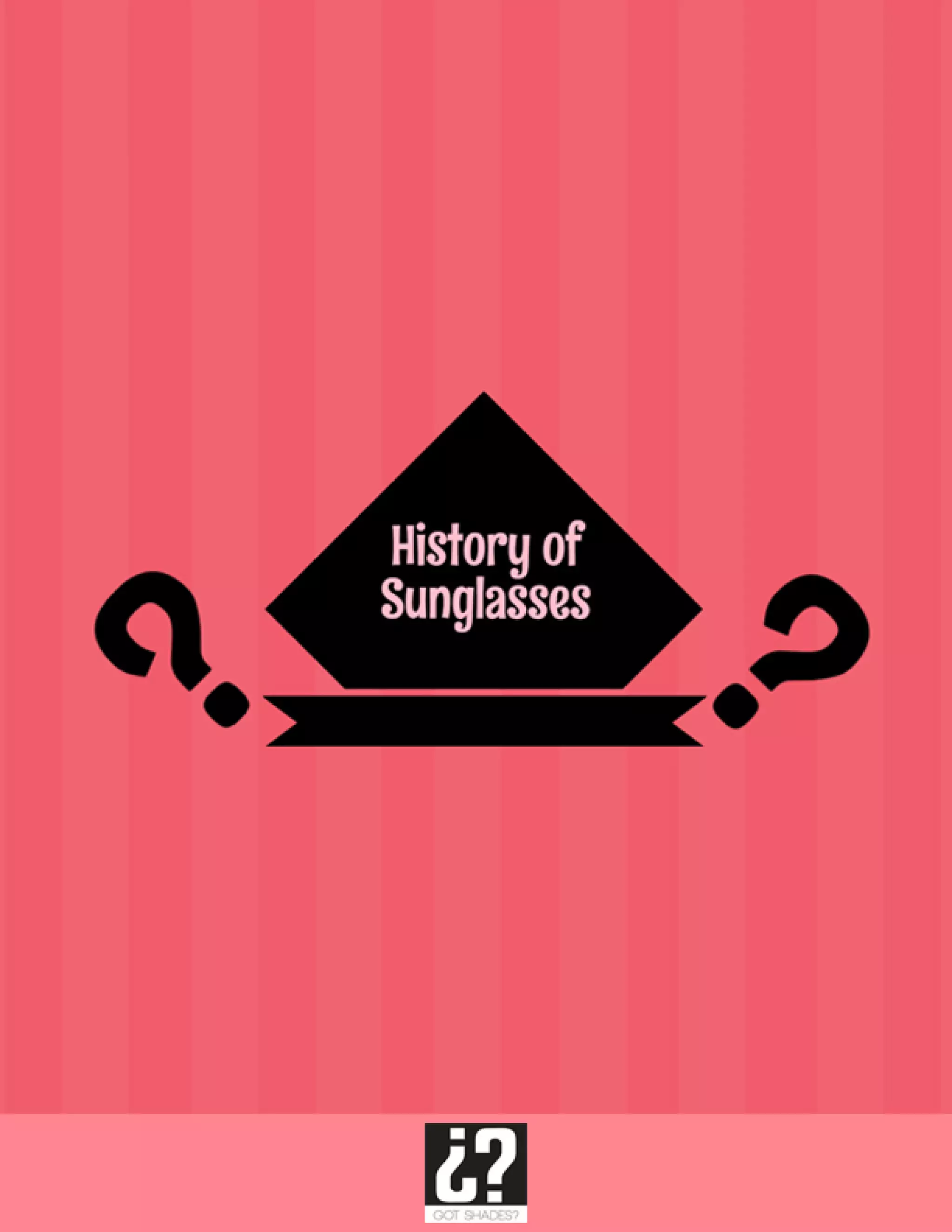 History of Sunglasses | PDF