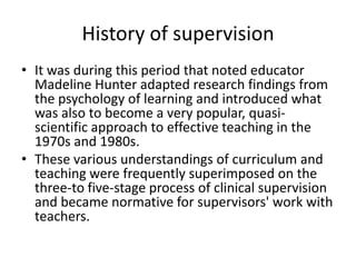 History of supervision | PPTX