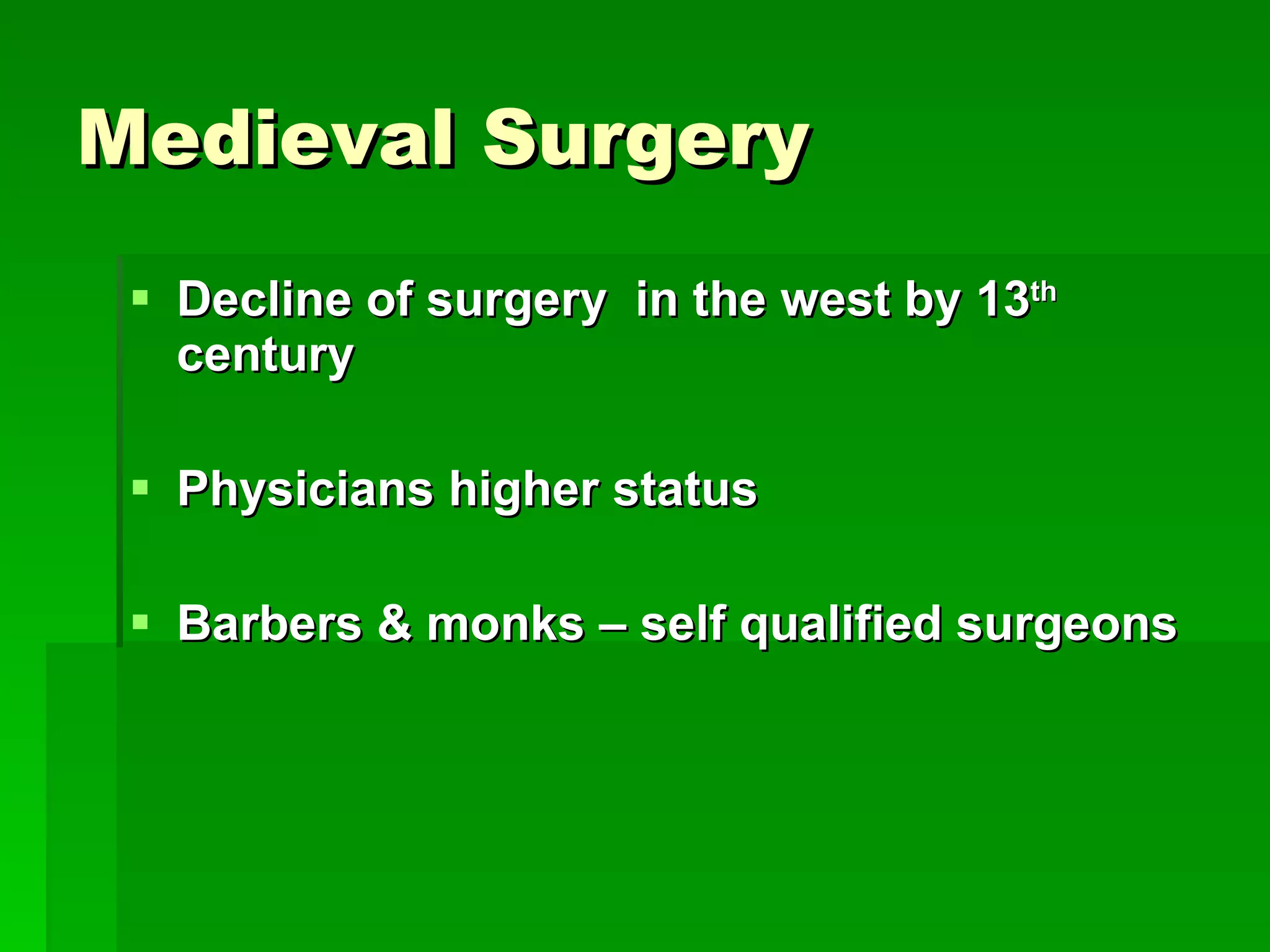 History Of Surgery | PPT