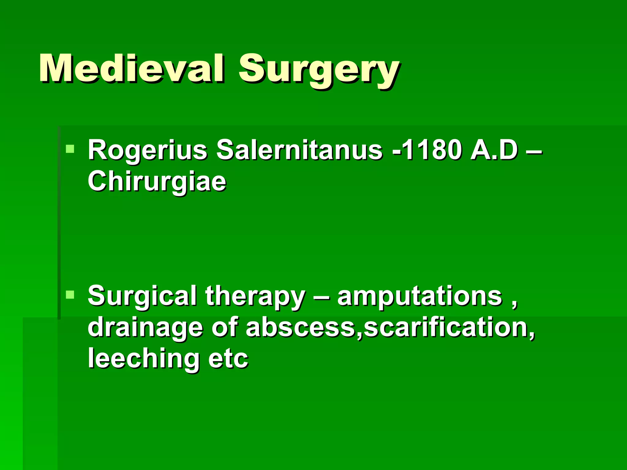 History Of Surgery | PPT