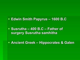 History Of Surgery | PPT