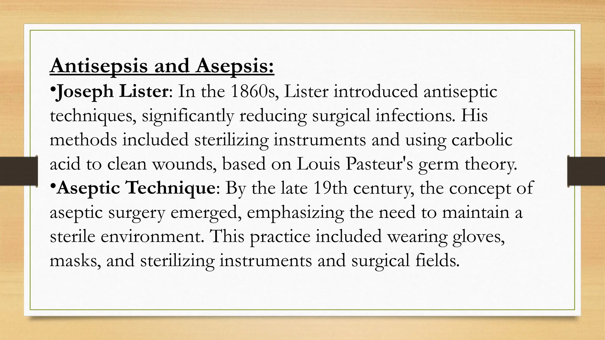 HISTORY OF SURGERY and its advancement in medicine | PPTX
