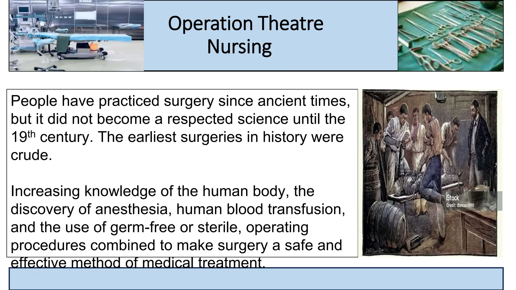 Operation Theatre Nursing -History of Surgery & Anesthesia.pptx