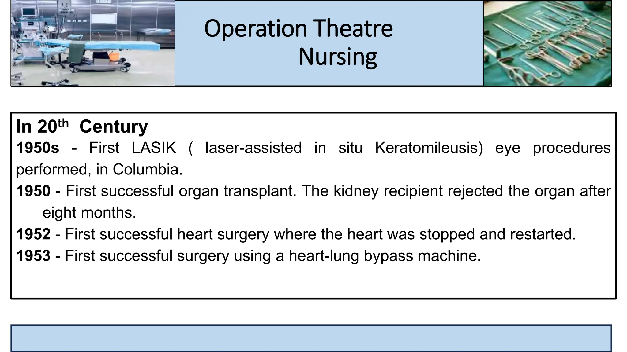 Operation Theatre Nursing -History of Surgery & Anesthesia.pptx