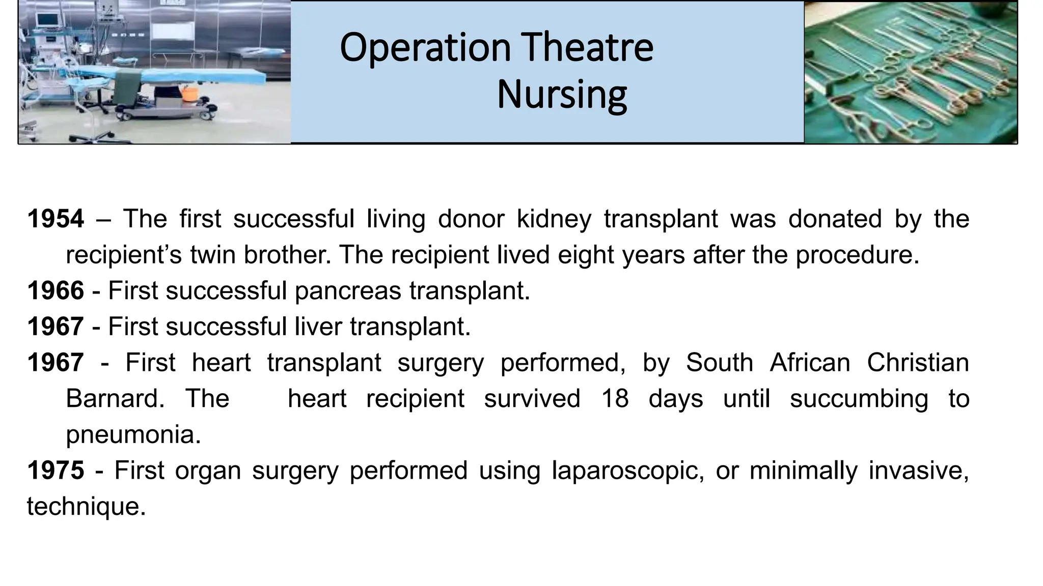 Operation Theatre Nursing -History of Surgery & Anesthesia.pptx