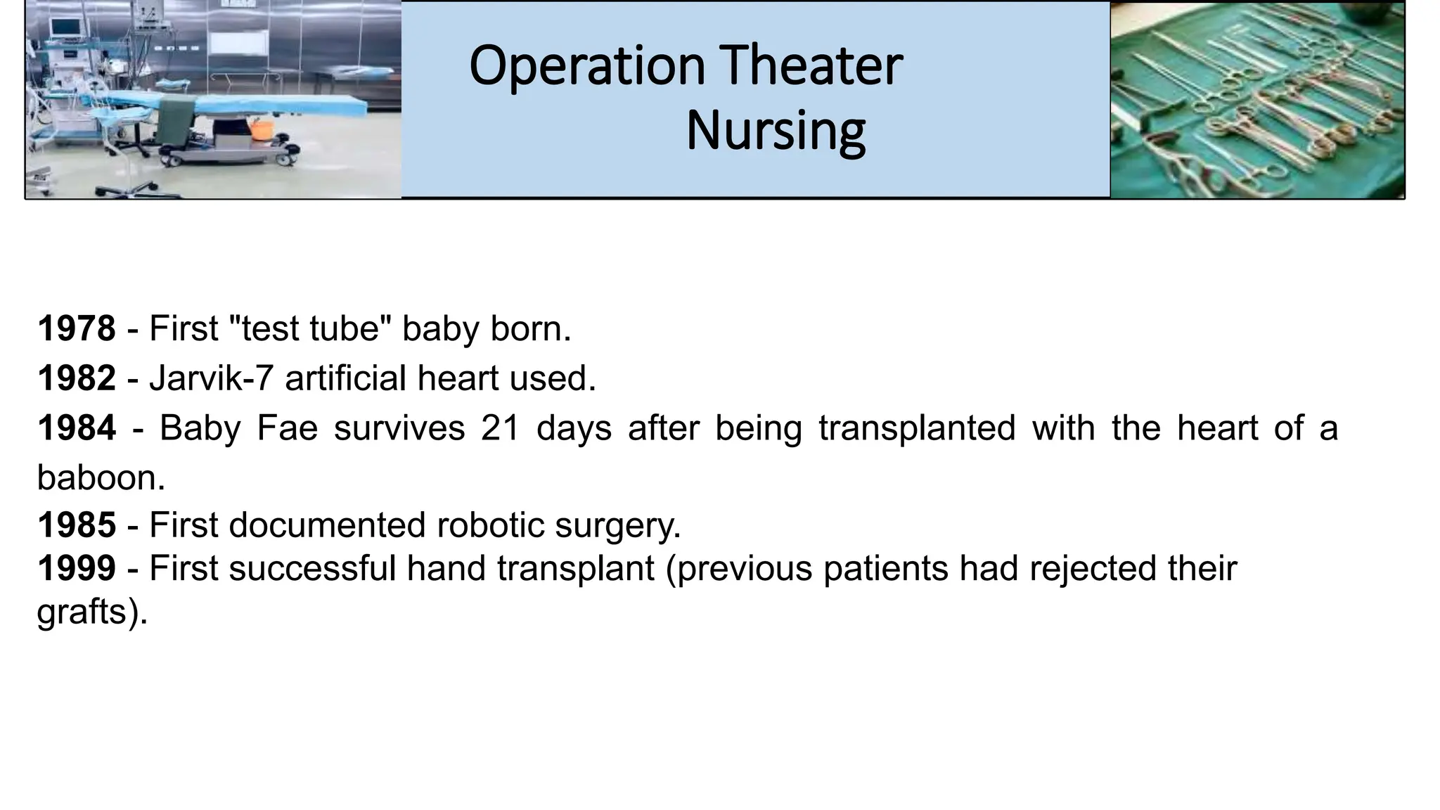 Operation Theatre Nursing -History of Surgery & Anesthesia.pptx