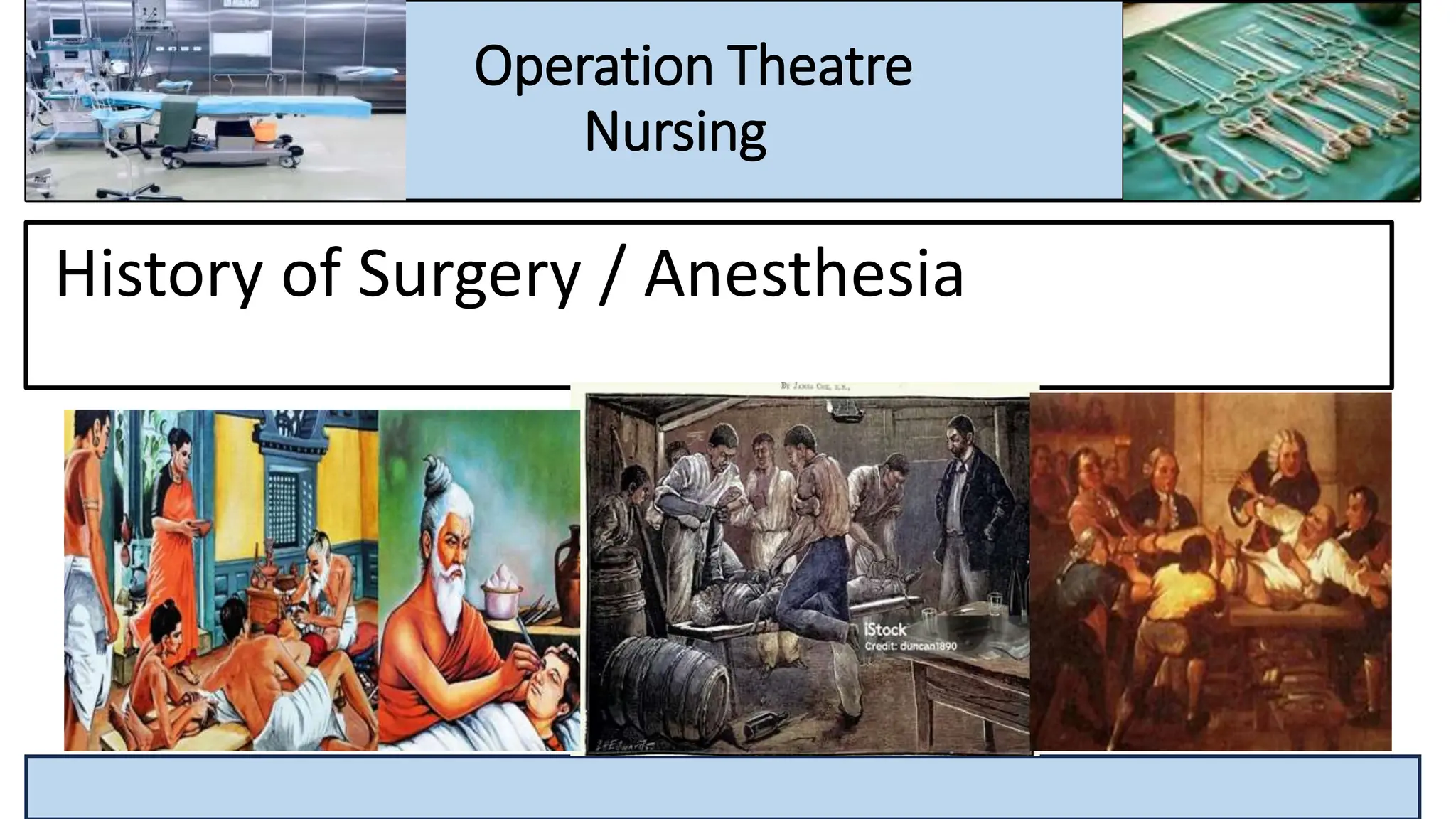 Operation Theatre Nursing -History of Surgery & Anesthesia.pptx