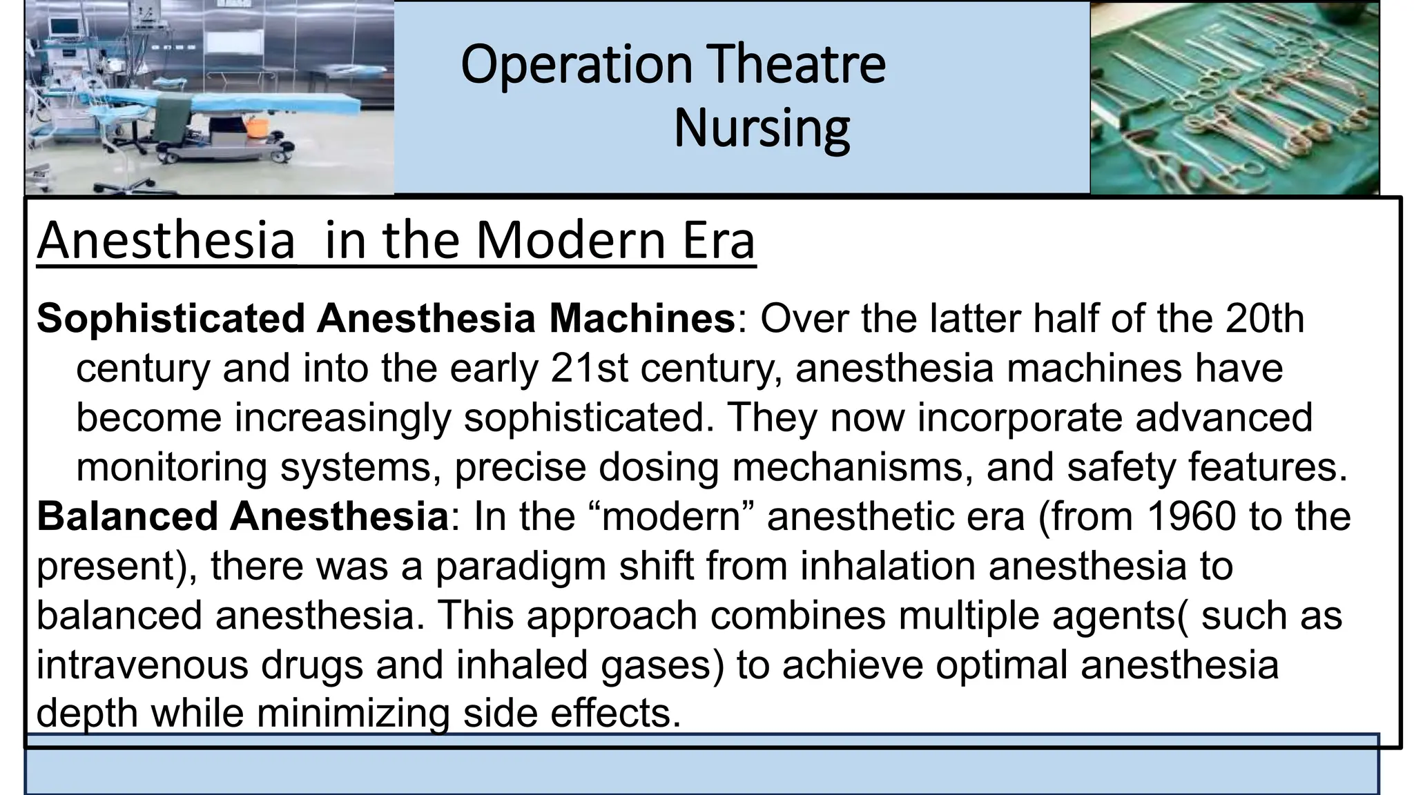 Operation Theatre Nursing -History of Surgery & Anesthesia.pptx
