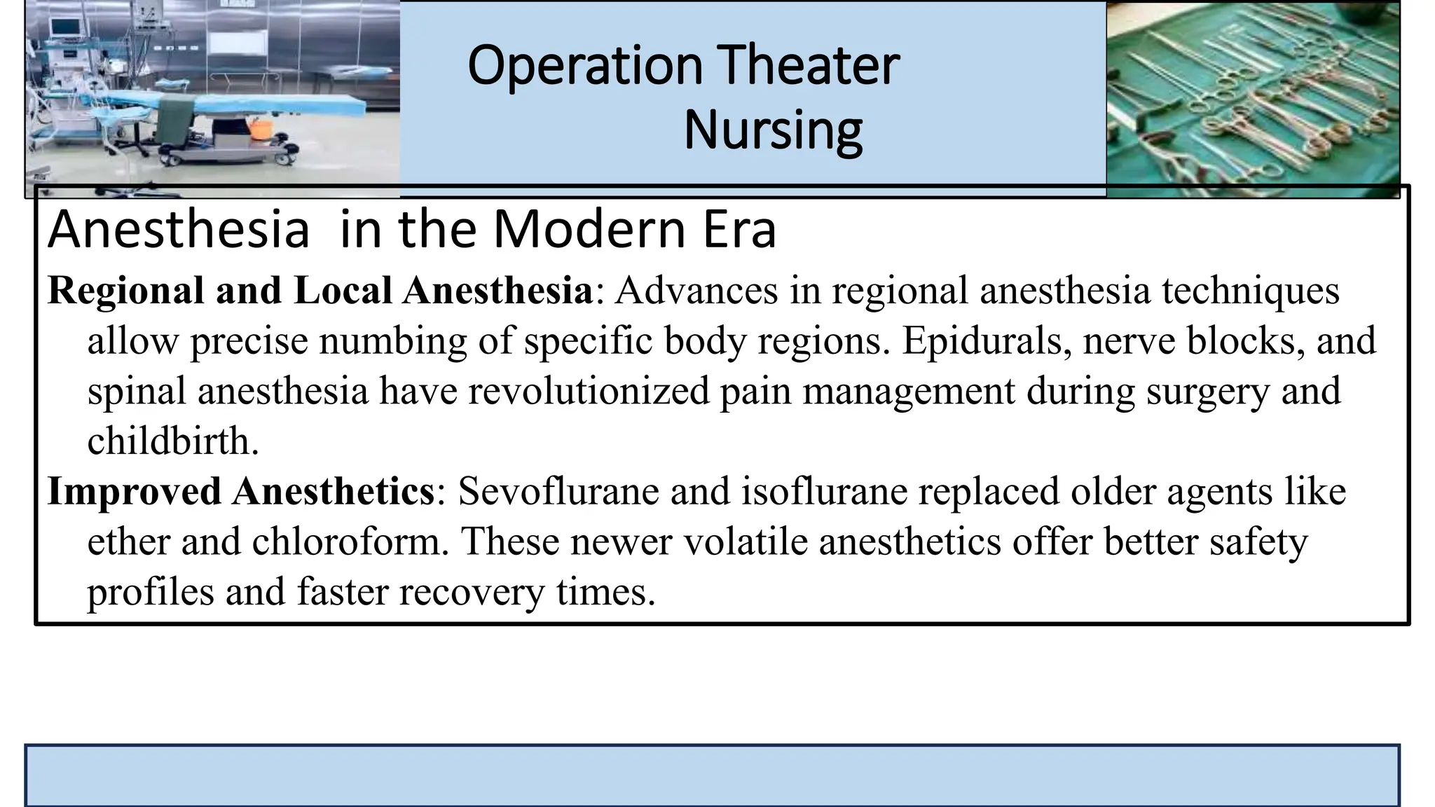 Operation Theatre Nursing -History of Surgery & Anesthesia.pptx