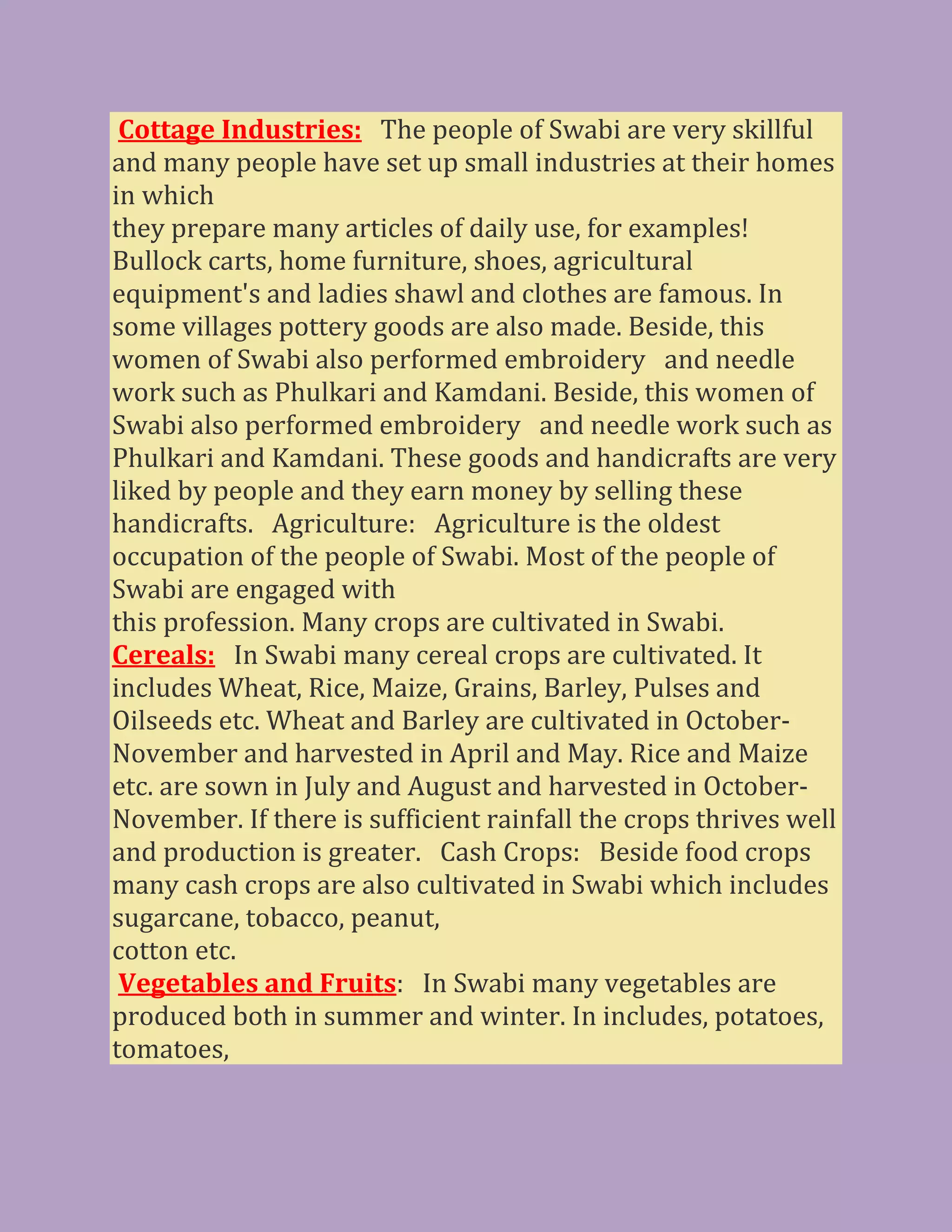 History of swabi | PDF