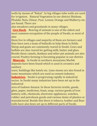 History of swabi | PDF