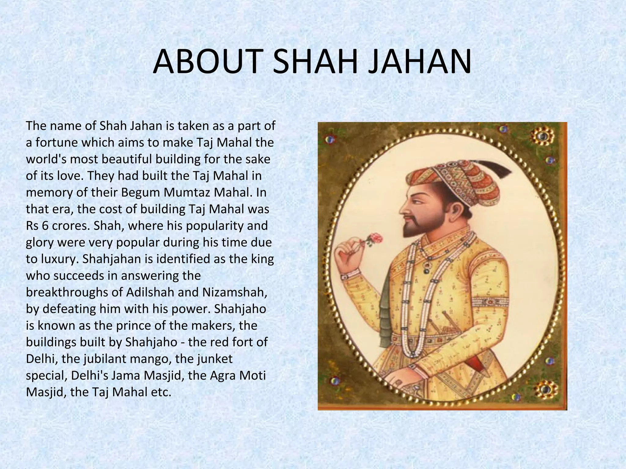 History of taj mahal | PPT