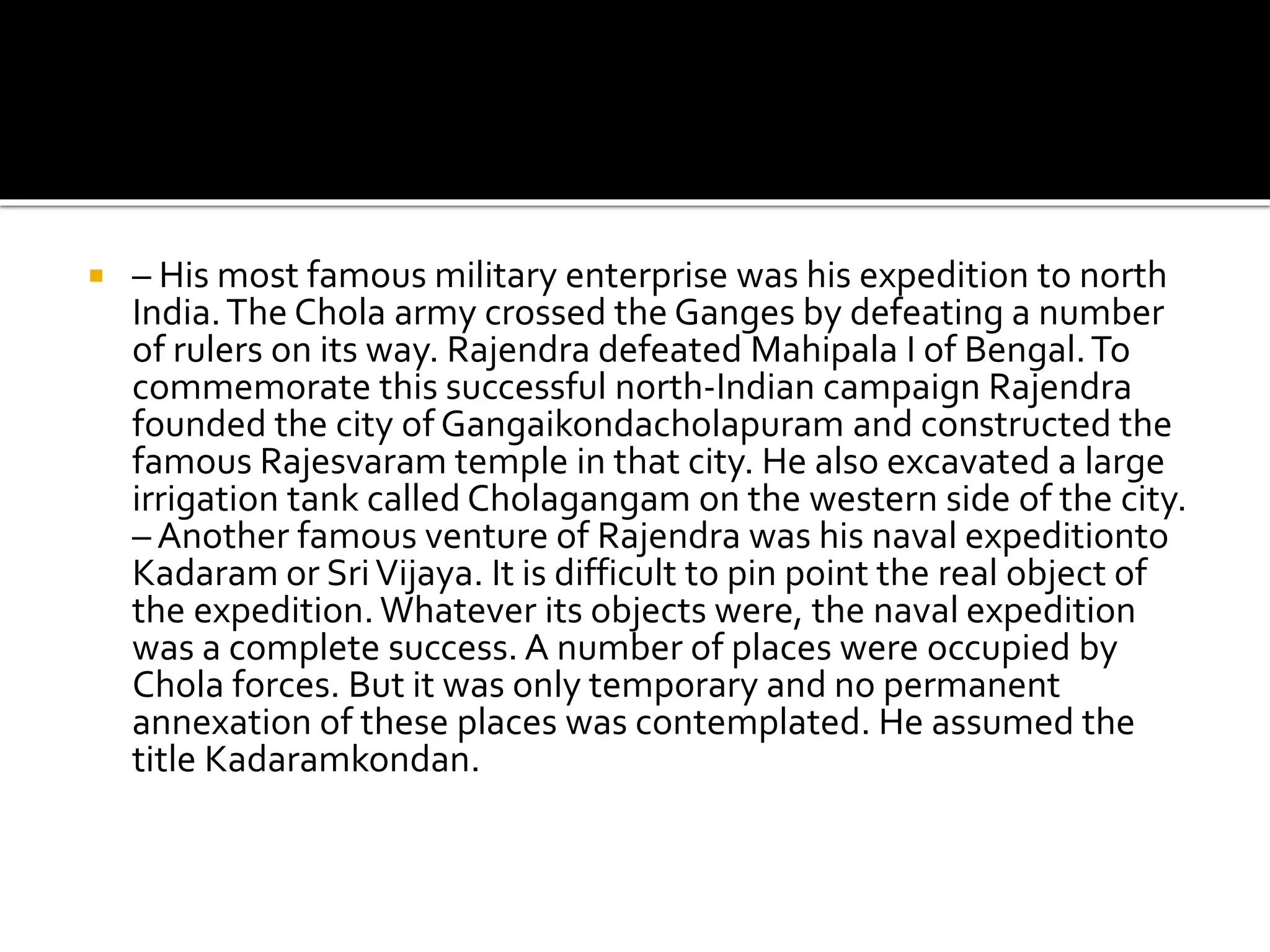 History of Tamil Nadu - Cholas | PPTX