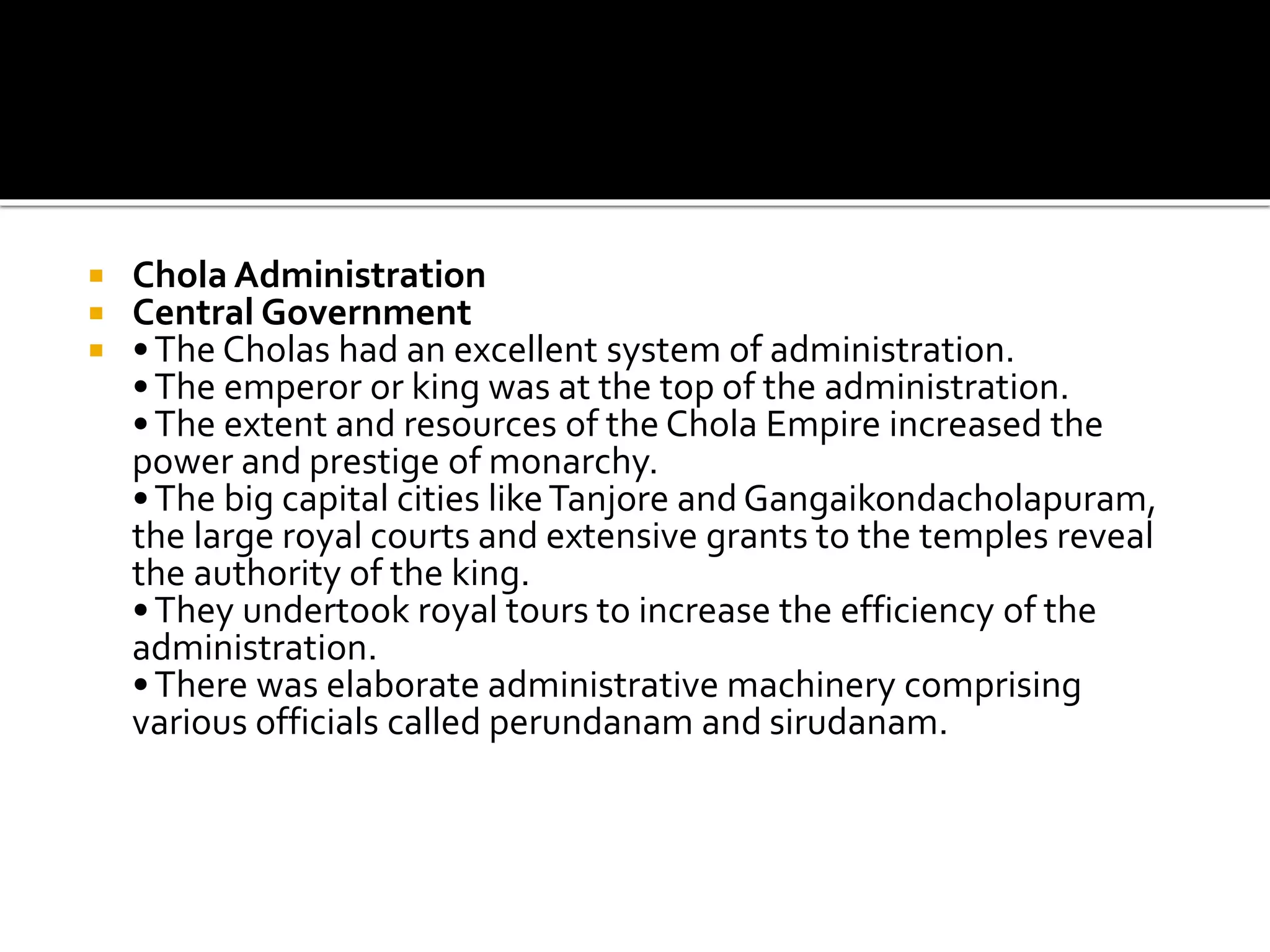 History of Tamil Nadu - Cholas | PPTX
