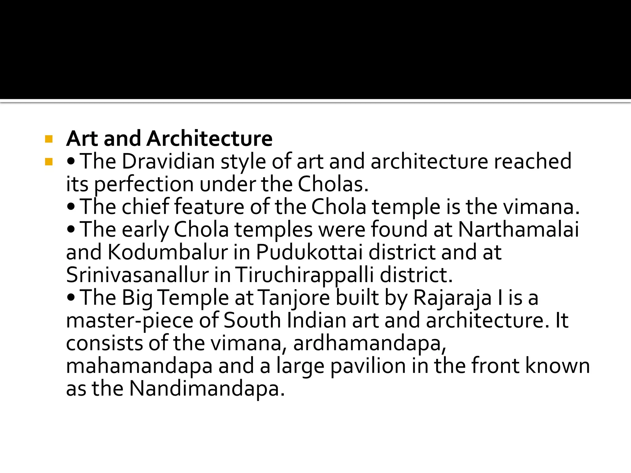 History of Tamil Nadu - Cholas | PPTX