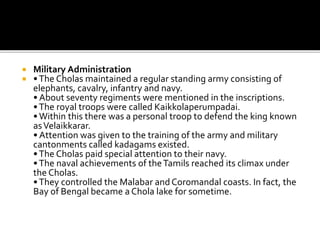 History of Tamil Nadu - Cholas | PPTX