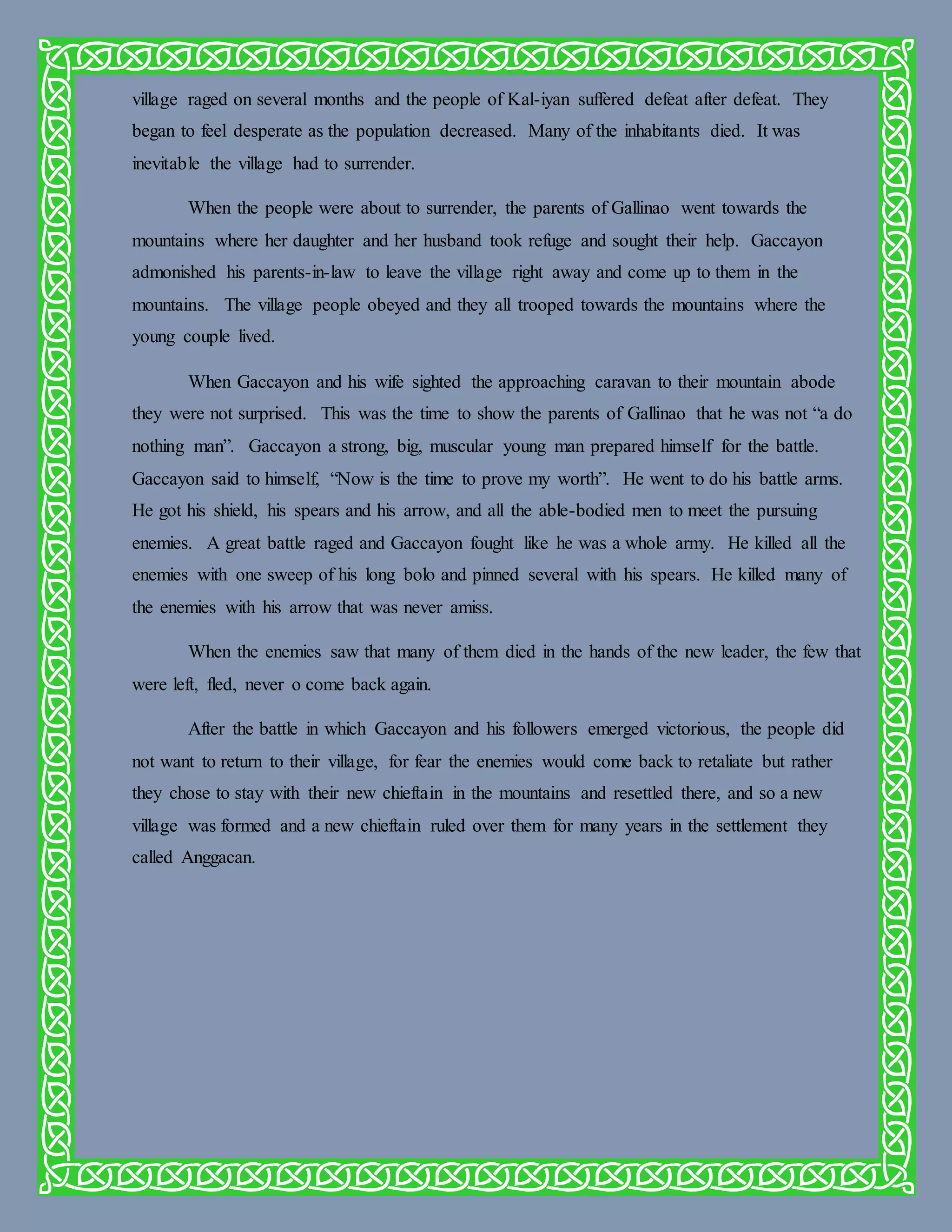 History of Different Barangay of Tanudan | DOCX