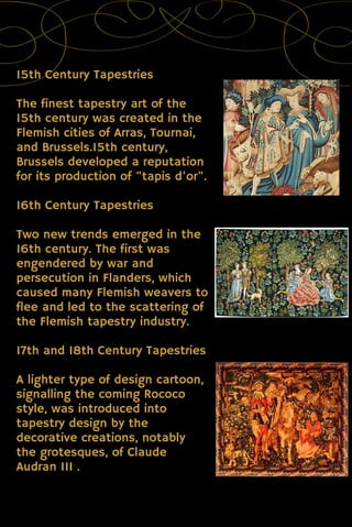 History of tapestry | PDF | Needlework | Arts and Crafts