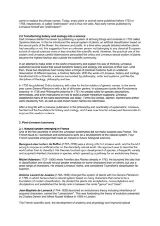 History of taxonomy | PDF | Biological Sciences | Science