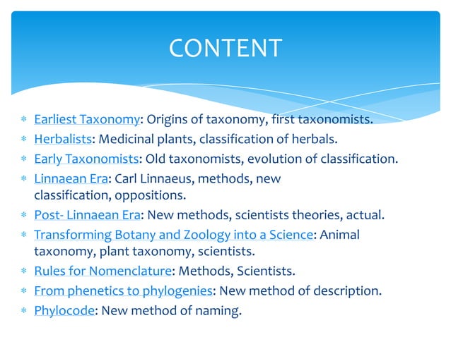 History of taxonomyyyyy | PPT