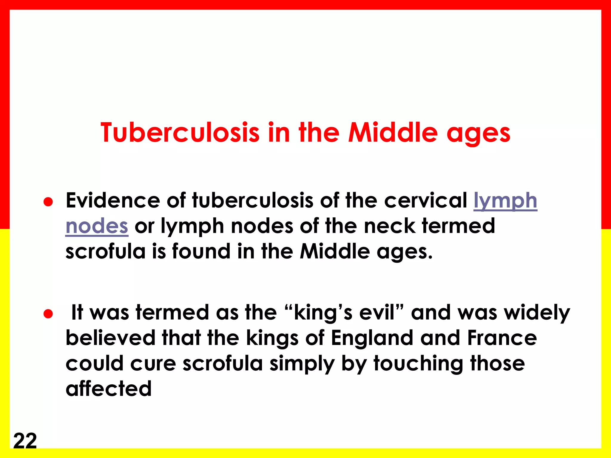 History of tb | PDF