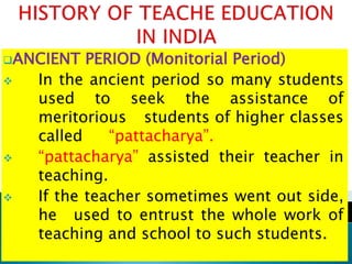 History of teacher education. pptx | PPTX