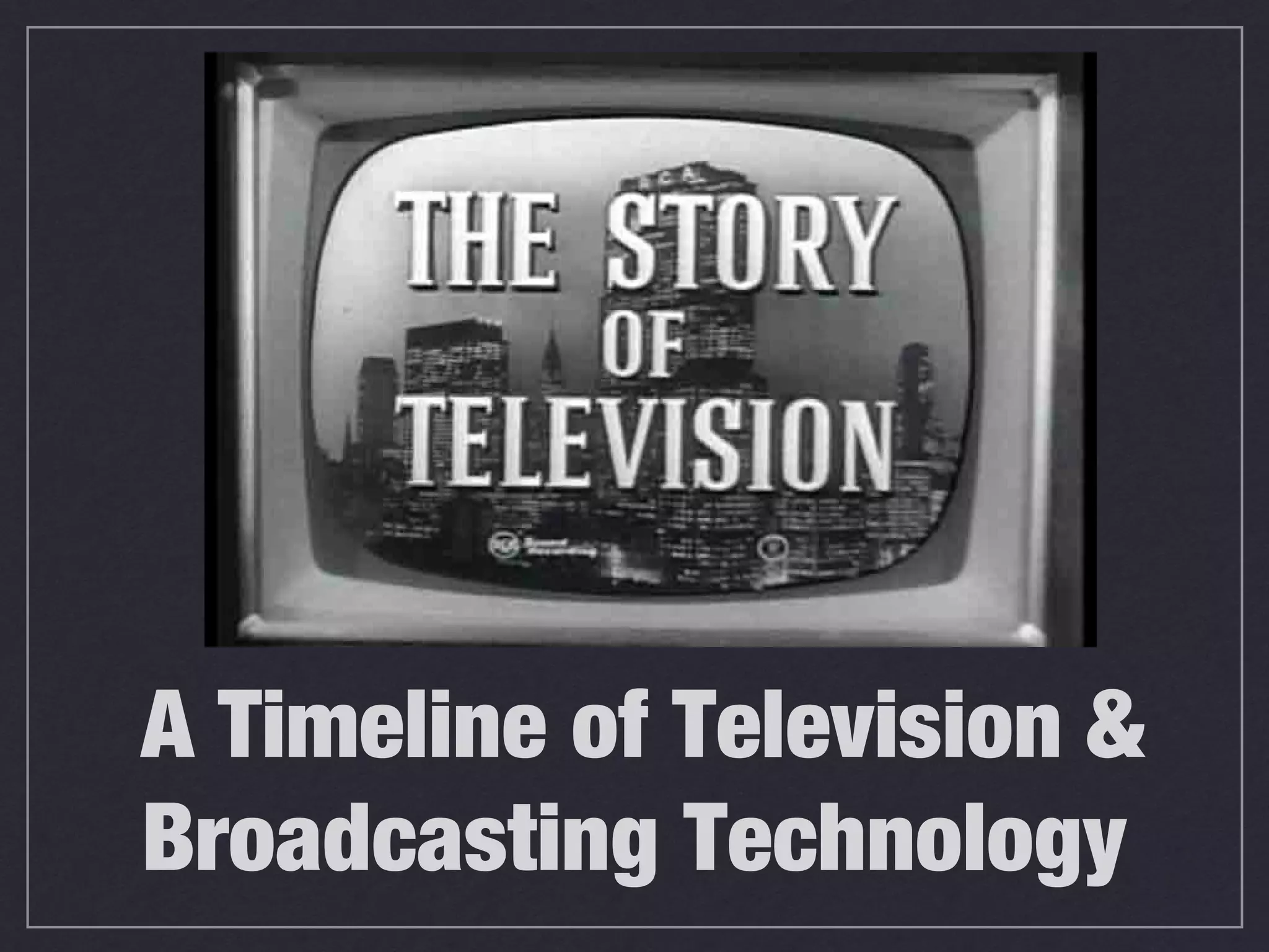 A Timeline of Television Technology | PPT