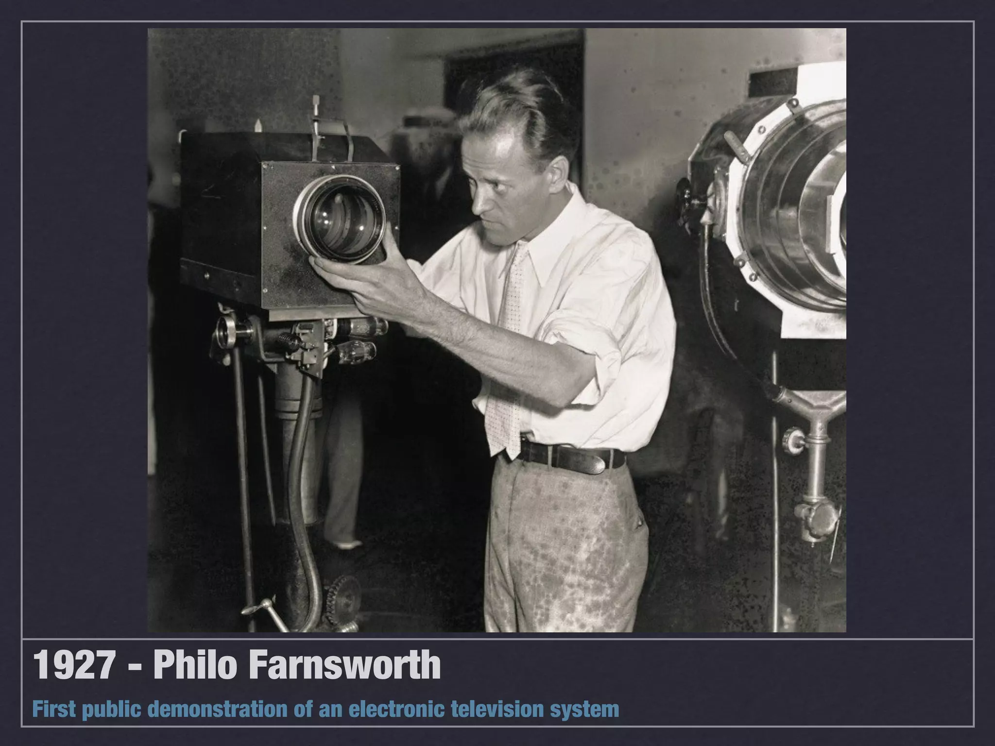 A Timeline of Television Technology | PPT