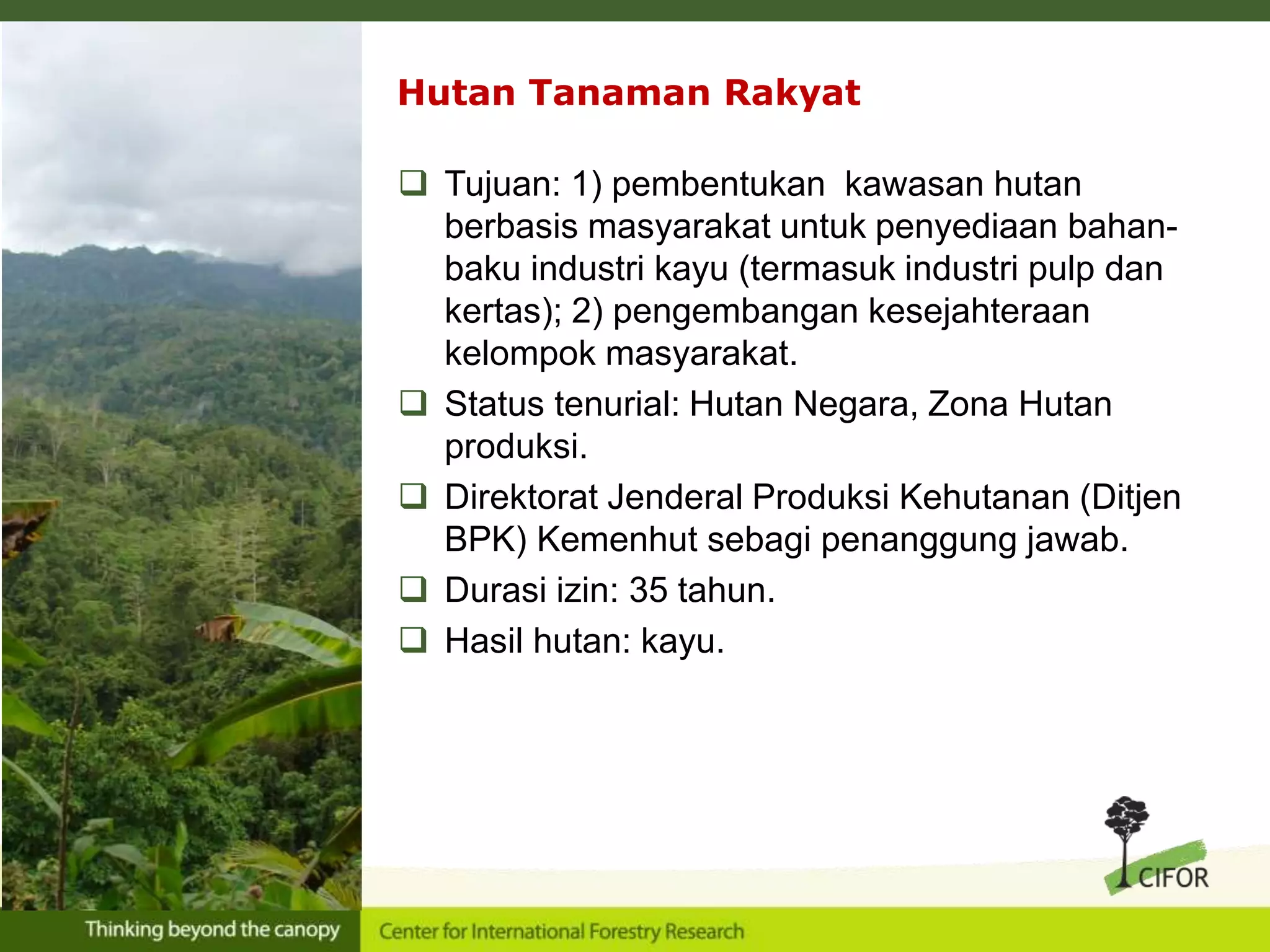 Gambaran Umum Reformasi Tenurial Lahan Dan Hutan Di Maluku | PPT