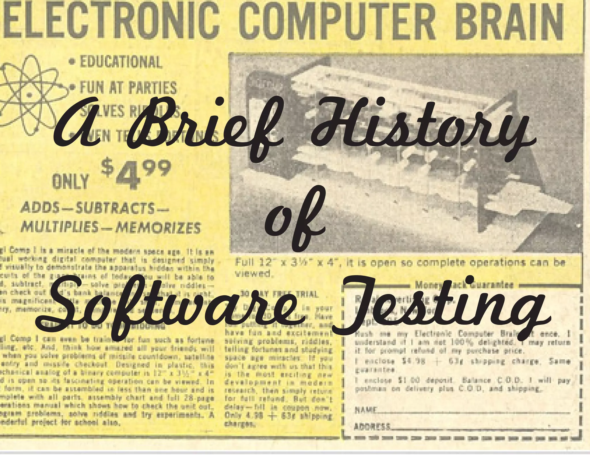 A Brief History of Software Testing | PDF