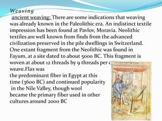 History of textile | PPTX