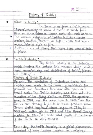 History of Textiles | PDF