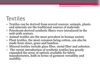History of textiles | PPTX