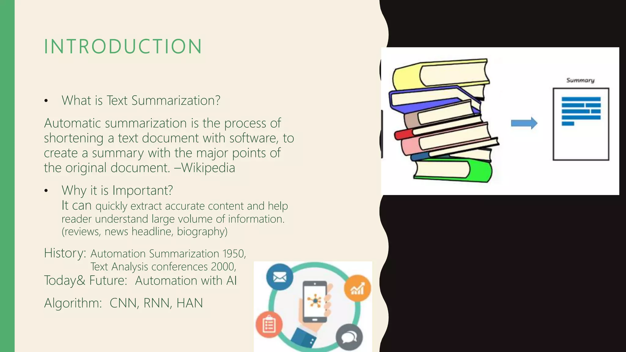 History Of Text Summarization Pptx