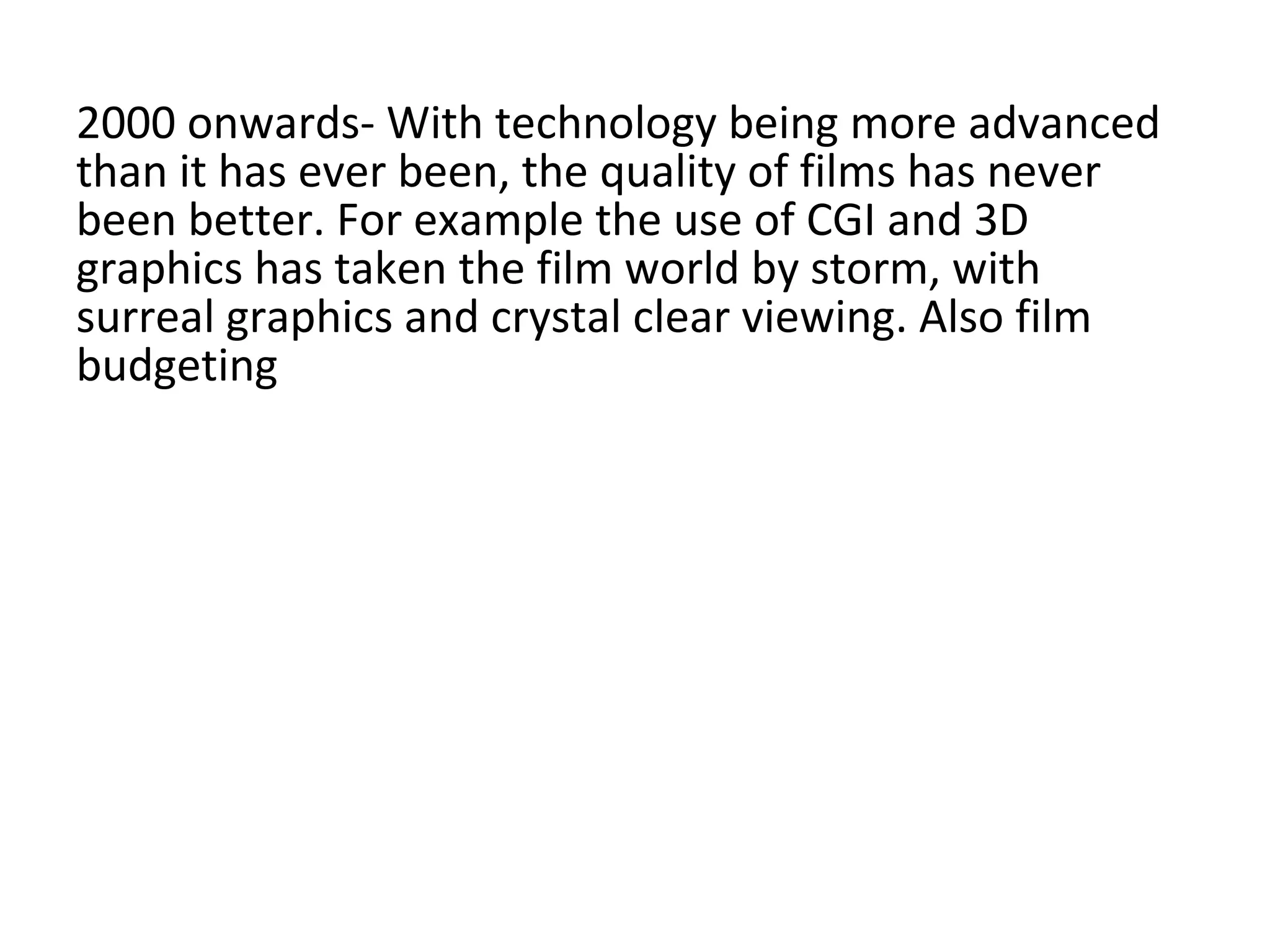 History of the action genre | PPT
