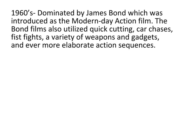 History of the action genre | PPT