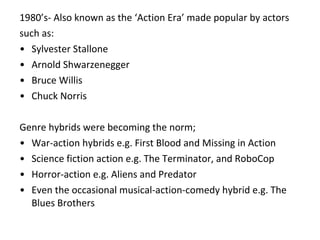 History of the action genre | PPT