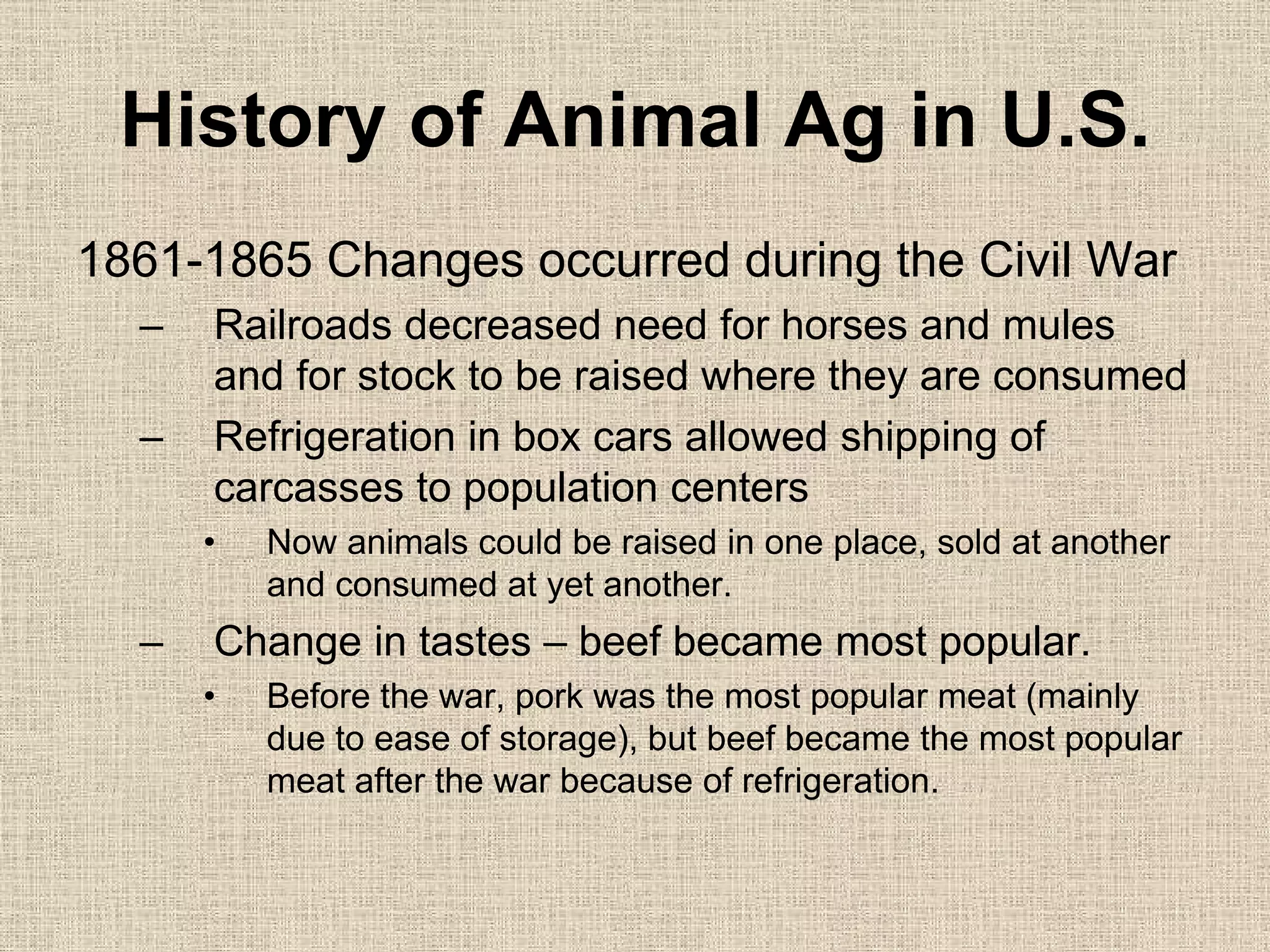History of the animal science industry | PDF
