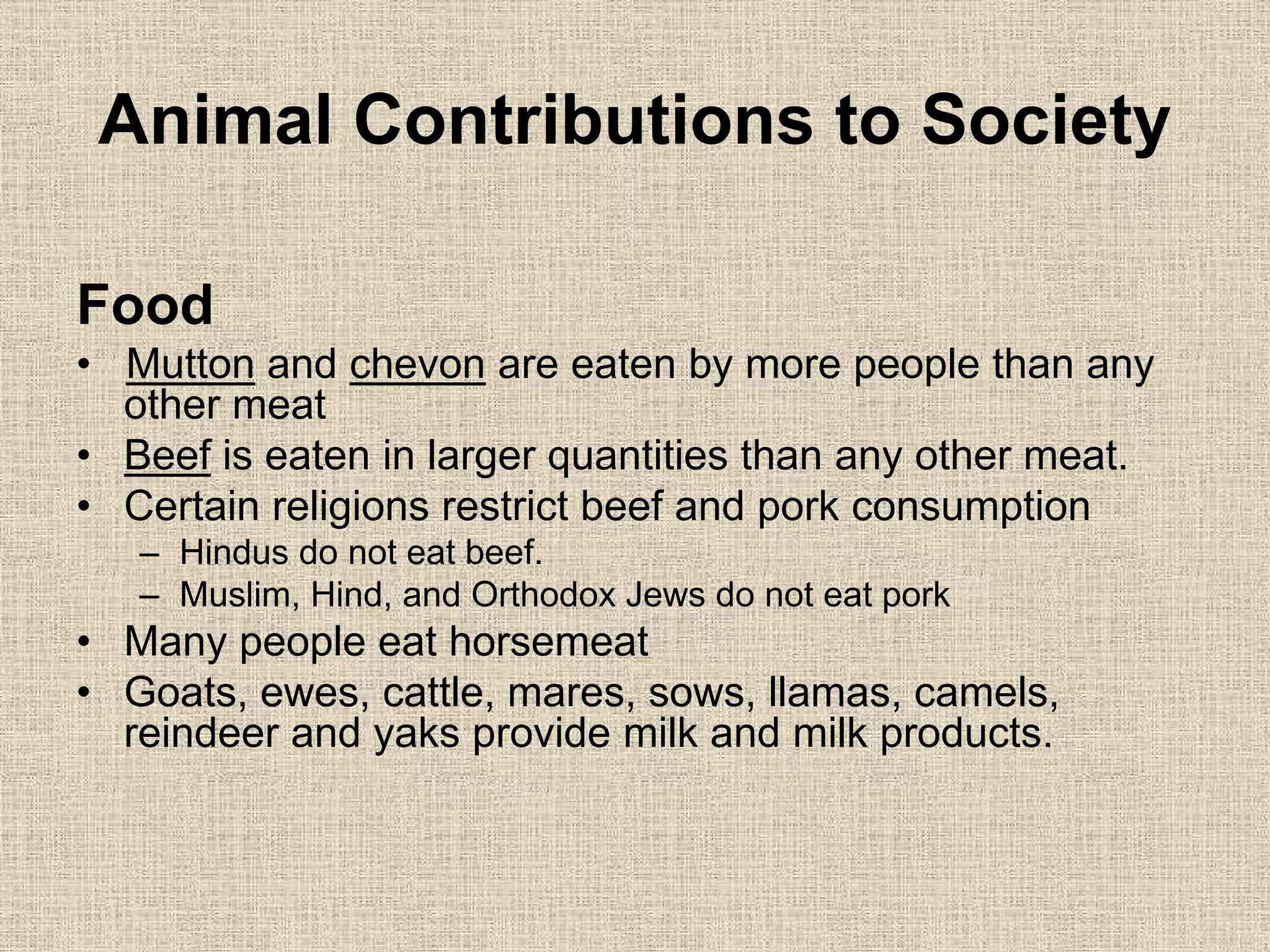 History of the animal science industry | PDF