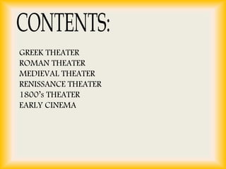 History of Theater | PPTX