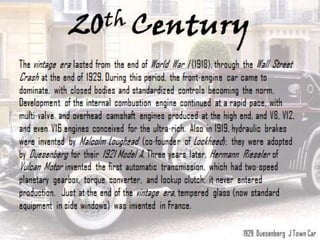 History of the automobile | PPTX