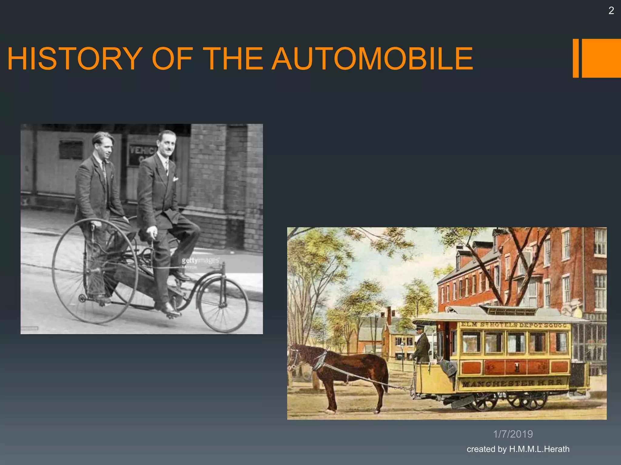 History of the automobile lesson 01 | PPTX