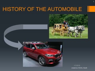 History of the automobile lesson 01 | PPT