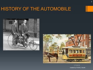 History of the automobile lesson 01 | PPT