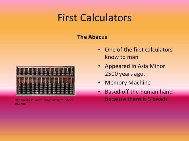 History of the Calculator