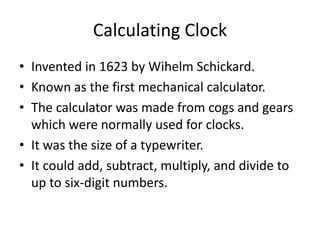 History Of The Calculator Related To Education | PPT