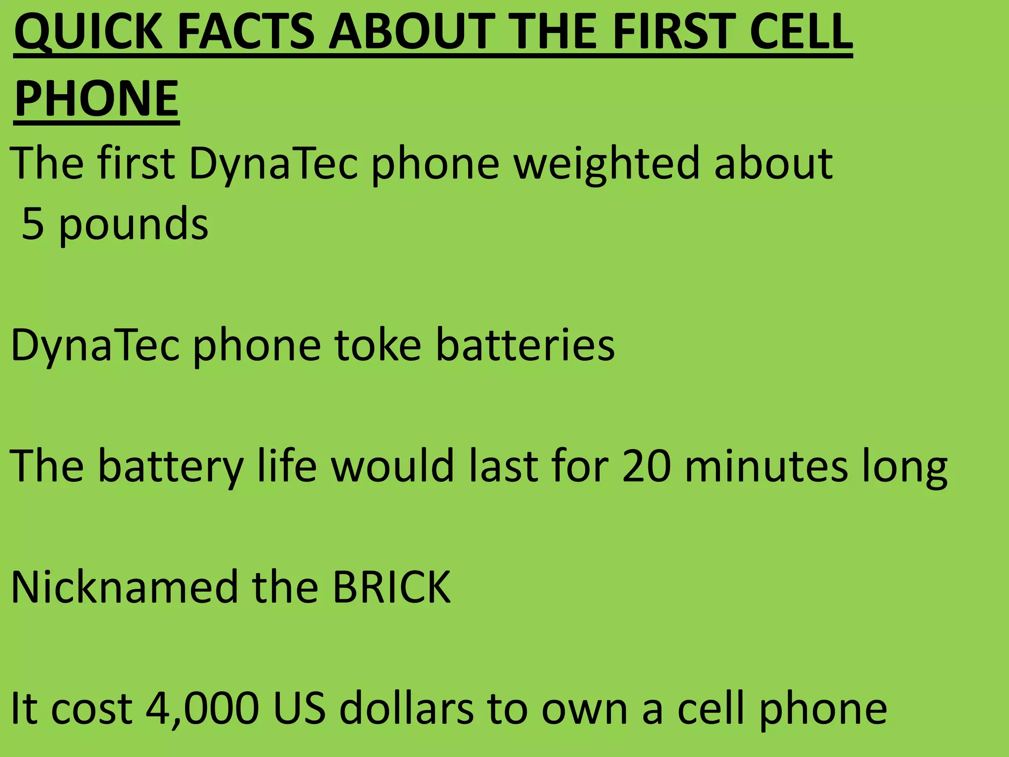 History of the cell phone | PPTX